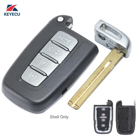 Keyecu Replacement 4 Button Smart Remote Key Shell Case FOB For HYUNDAI