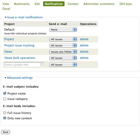 Allow To Configure Content Of Issue Notification E Mails