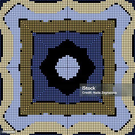 매끄러운 패턴을 정사각형 모자이크 다채로운 벡터 배경 디지털 배경을 반복합니다 현대 하프톤 픽셀 장식 정사각형 모양 프레임 타일추상 격자 무늬 타탄 기하학적 디자인 0명에