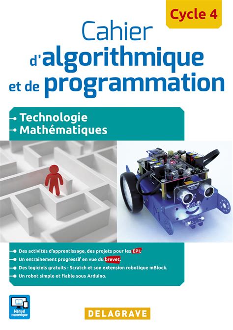 Cahier Dalgorithmique Et De Programmation Cycle 4 2016 Cahier Activités élève Delagrave