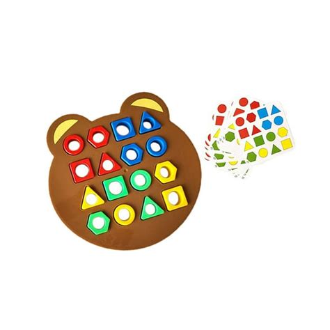 Juego De Combinación De Formas Juego De Mesa De Formas Geométricas