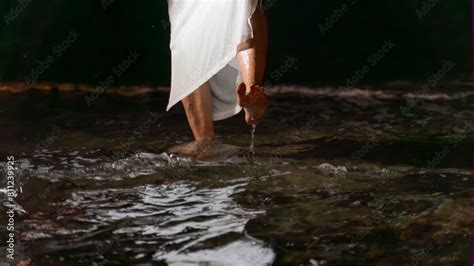 Jesus Christ Walks On Water Stock Photo Adobe Stock