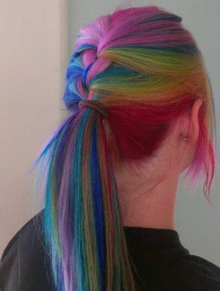 Full Rainbow Andor Rainbow Highlights Hair Styles Request And Find