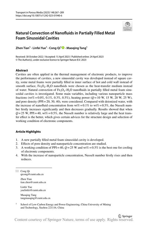 Natural Convection Of Nanofluids In Partially Filled Metal Foam Sinusoidal Cavities