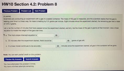 Solved HW10 Section 4 2 Problem 8 Problem List Next Problem Chegg Com