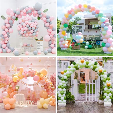 Rubfac Balloon Arch Kit 10ft Wide Adjustable Balloon Arch Stand With