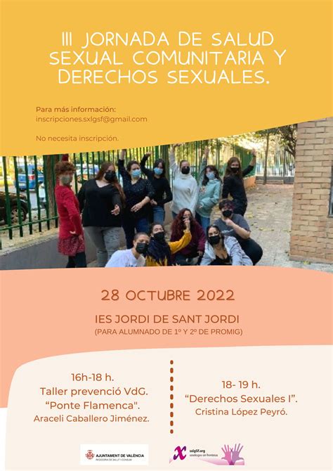 Iii Jornadas Salud Sexual Comunitaria Y Derechos Sexuales Ajuntament