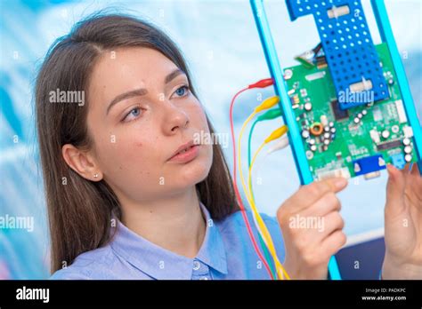 Girl In High Babe Physics Class Hi Res Stock Photography And Images Alamy