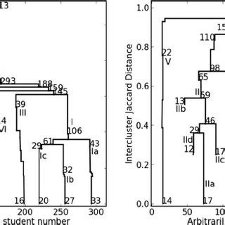 The Graph On The Right Shows The Results Of The Cluster Analysis With Download Scientific