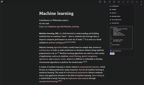 Custom Css — Reader Mode