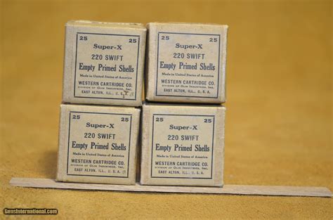 Original Super X Swift Empty Primed Brass Vintage Boxes Of Each