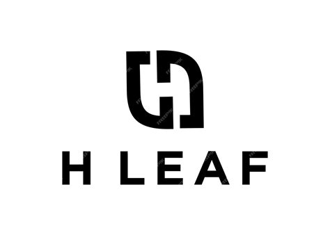 Premium Vector H Leaf Logo Design Vector Illustration