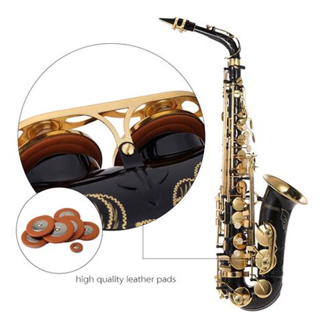 Saxofón Alto Ammoon Eb De Latón Lacado Dorado 82z Cuotas Sin Interés