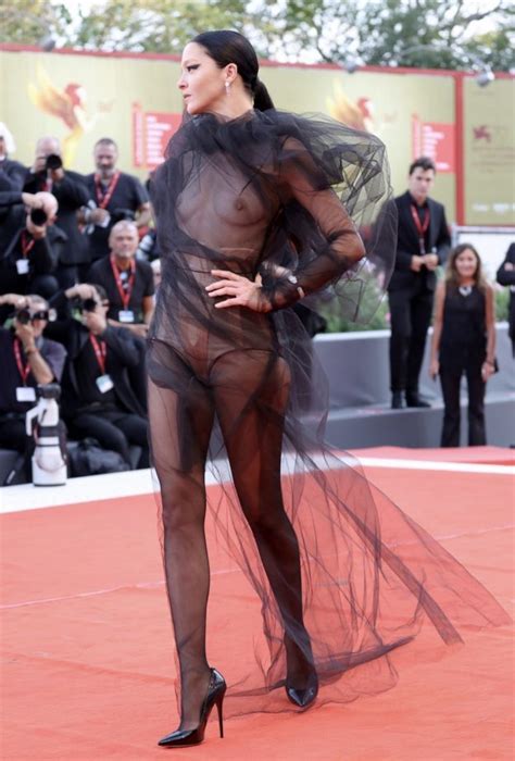 Mariacarla Boscono Flaunts Her Nude Tits At The Venice Film Festival Photos The