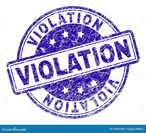 Scratched Textured Violation Stamp Seal Stock Vector Illustration Of