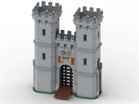 Lego Moc Modular Castle Gatehouse By Brickcastlefan Rebrickable