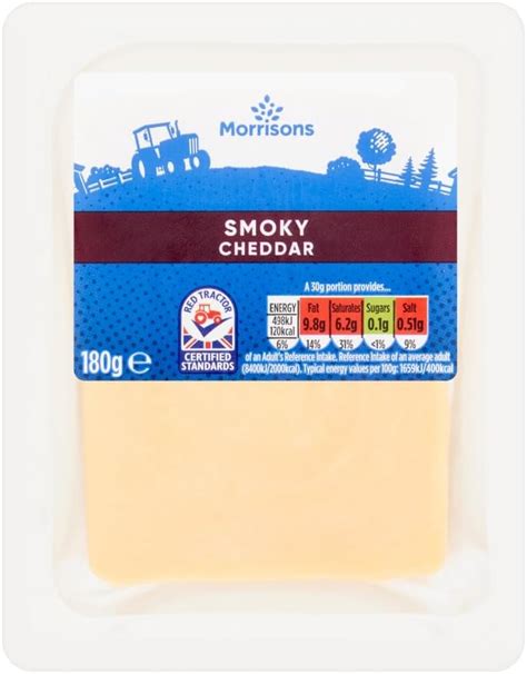 Morrisons Smoky Cheddar 180g Amazon Co Uk Grocery