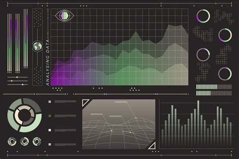Premium Vector Retro Data Visualization Template