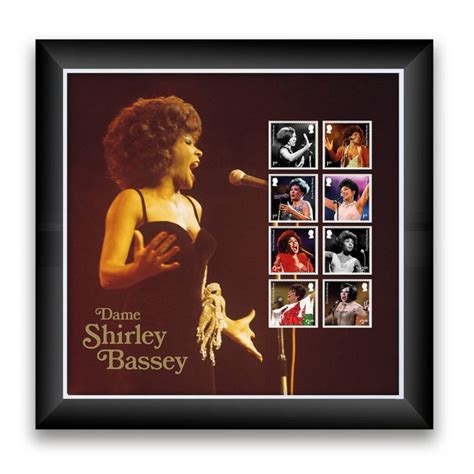 Dame Shirley Bassey Framed Stamps Royal Mail