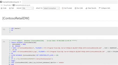 You Can Now Script Your Database Objects As A Notebook Using SQL Server Management Studio