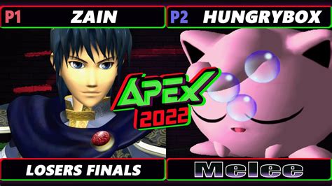 Apex 2022 Losers Finals Zain Marth Vs Hungrybox Jigglypuff