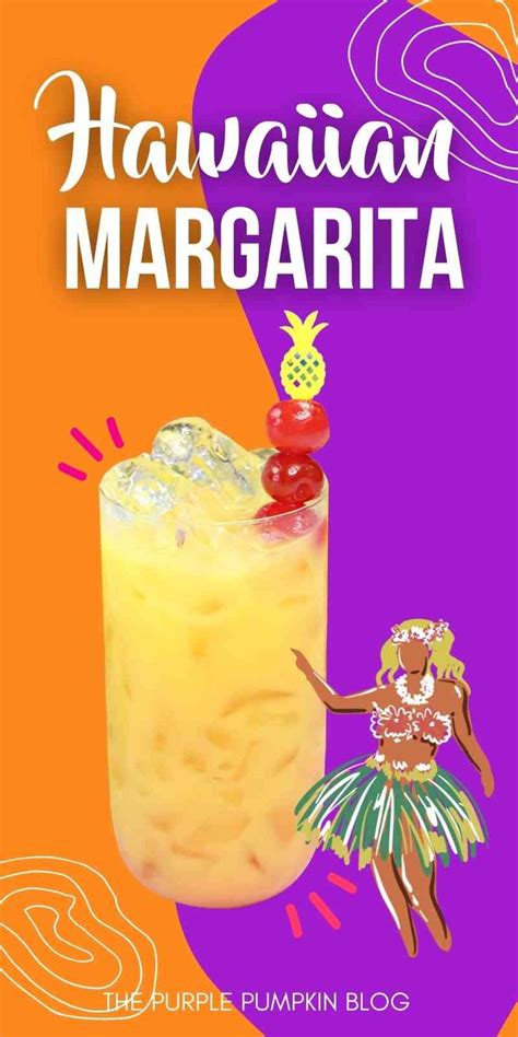 Hawaiian Margarita Cocktail With Pineapple And Coconut Margarita
