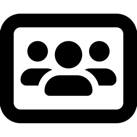 Font Awesome Users Rectangle Icon Font Awesome Iconpack Font