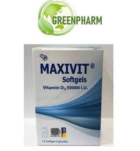 Maxivit Softgels Vitamin D3 50000 I U 12s 12 24 Lazada