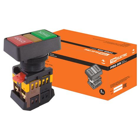 Кнопка PPBB-30N Пуск-Стоп d30мм неон/230В 1з+1р SQ0704-0027 Купить ...