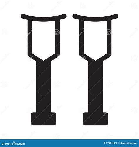 Disable Vector Glyph Flat Icon Stock Vector Illustration Of Care