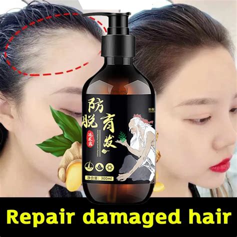 Ginger Anti Hair Loss Shampoo Herbal Ginger Extract Shampoo Hair Grower