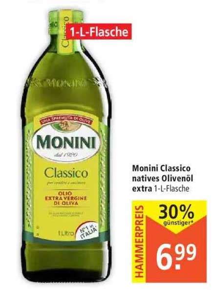 Monini Classico Natives Olivenöl Extra Angebot bei Marktkauf
