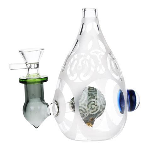 Eggcellent Etched Glass Water Pipe 525 14mm F