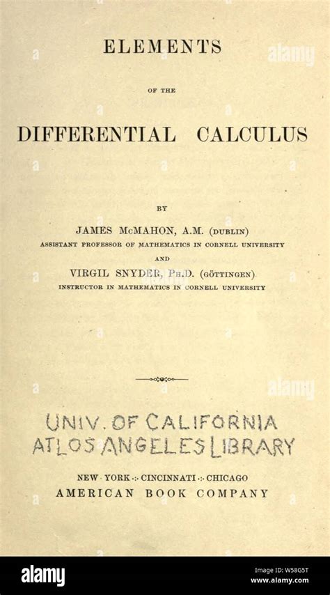 Differential Calculus Book