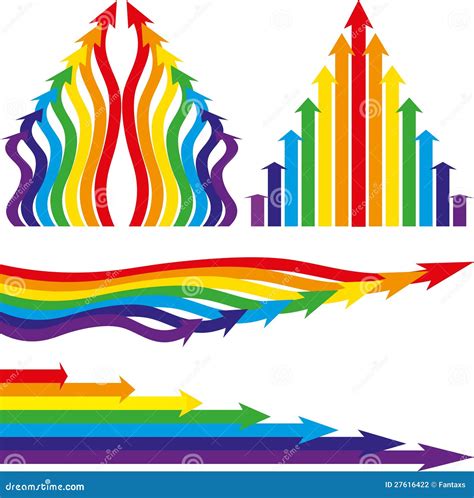 Rainbow Arrows Stock Vector Illustration Of Vector Arrow 27616422