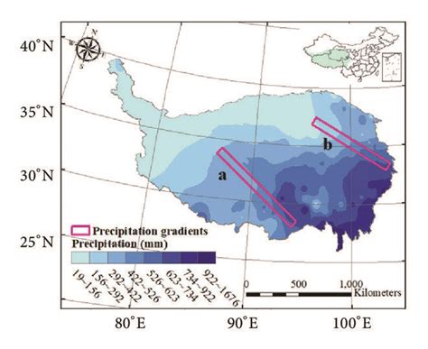The Typical Environment Gradients Of Four Environmental Factors Across
