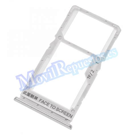 Bandeja De Tarjeta SIM Micro SD Para Xiaomi Redmi Note 10 5G Plata MovilRepuestos Es