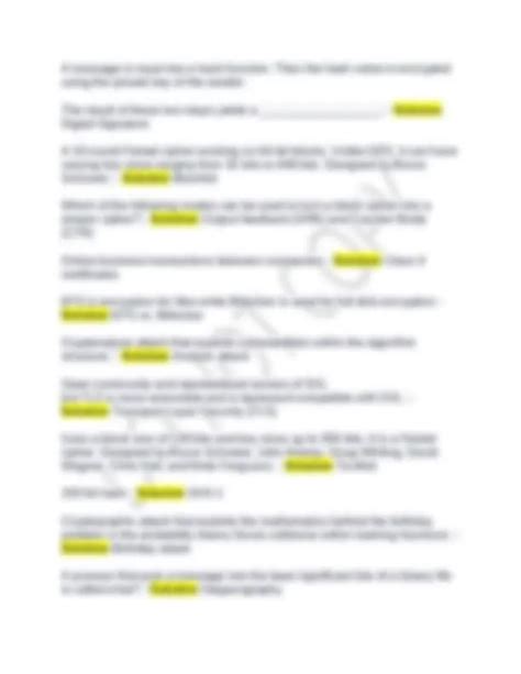 Cryptography Questions And Answers A Comprehensive Guide Exams Cryptography And System