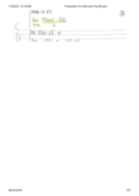 Solution Properties Of Limits And Trig Review Studypool