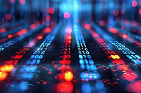 Digital Display Showing Various Numbers Premium AI Generated Image