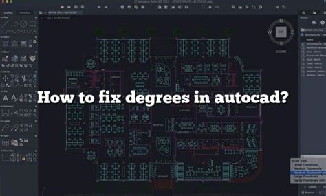 How To Fix Degrees In Autocad