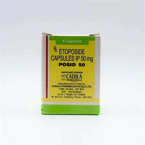 50 Mg Posid Etoposide Capsule Packaging Size 8 Capsules At Rs 441box In Nagpur