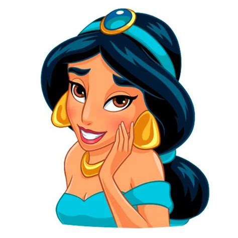 Cтикеры телеграм Жасмин Disney Princess Jasmine Disney Fine Art Princess Jasmine