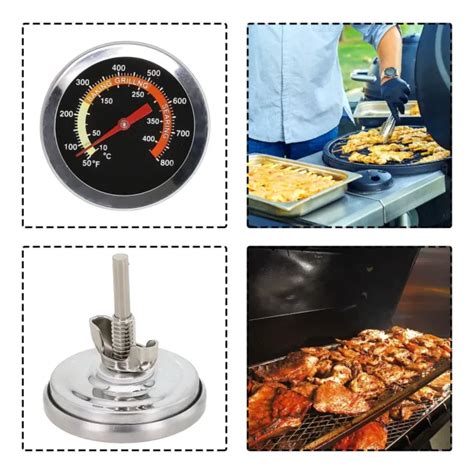 BARBECUE FUMEUR BARBECUE jauge de température thermomètre acier inoxyd