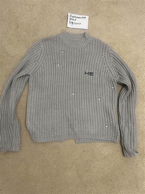 Heliot Emil Heliot Emil Grey Knit Turtleneck Sweater Grailed