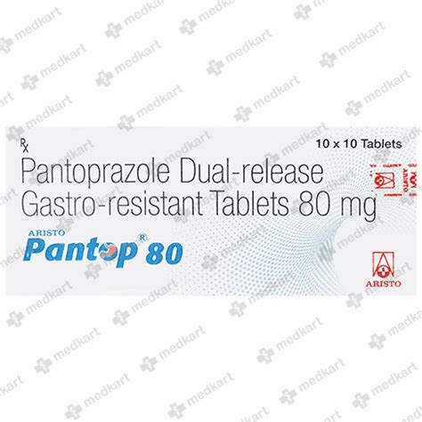 PANTOP 80MG TABLET 10'S - Uses, Side Effects, Price and Generic ...