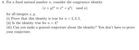 solved x y n≡xn yn modn for all integers x y i prove