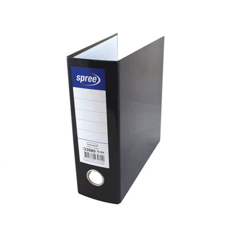 Офис консумативи Подреждане и съхранение Папки и класьори Класьор А5 75 мм Pp черен