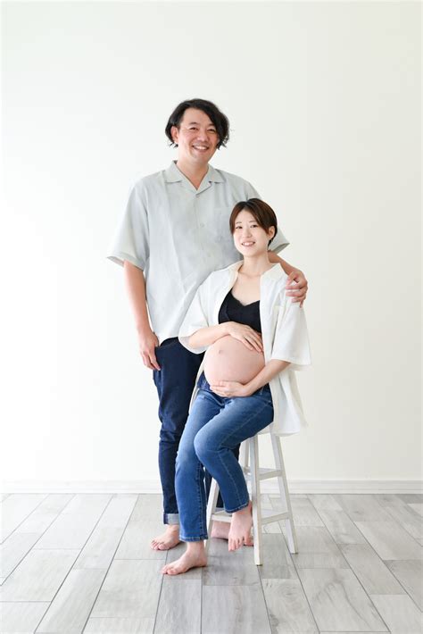臨月のマタニティフォト フォトジェニック サクラスタジオ 栃木県宇都宮市の写真スタジオ