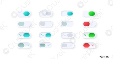 Botoncillos Ui Elements Kit Vector De Stock 2715047 Crushpixel